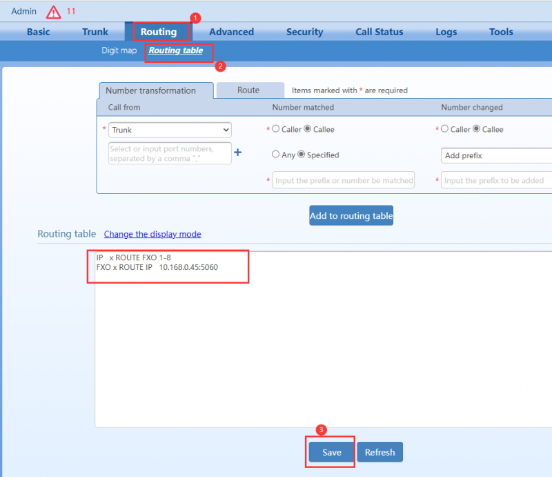 VPX IPPBX connects with VG3XE-FXO gateway - Voptech